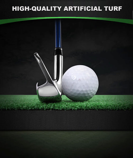 100 x 150cm Portable Golf Mat Practice Training Hitting Putting Chippi ...