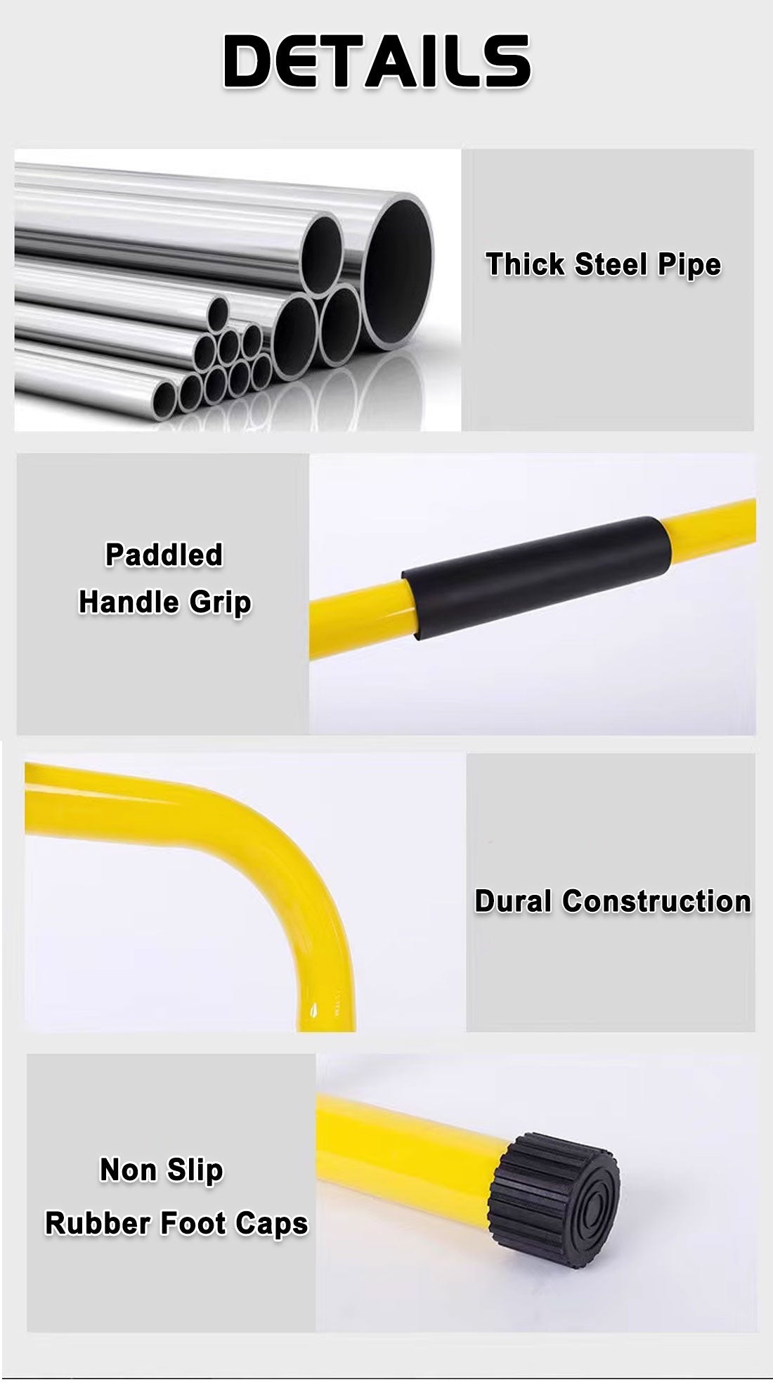 Home Gym Chin Up Dip Parallel Bar Dips Exercise Push Pull Up Equaliser ...