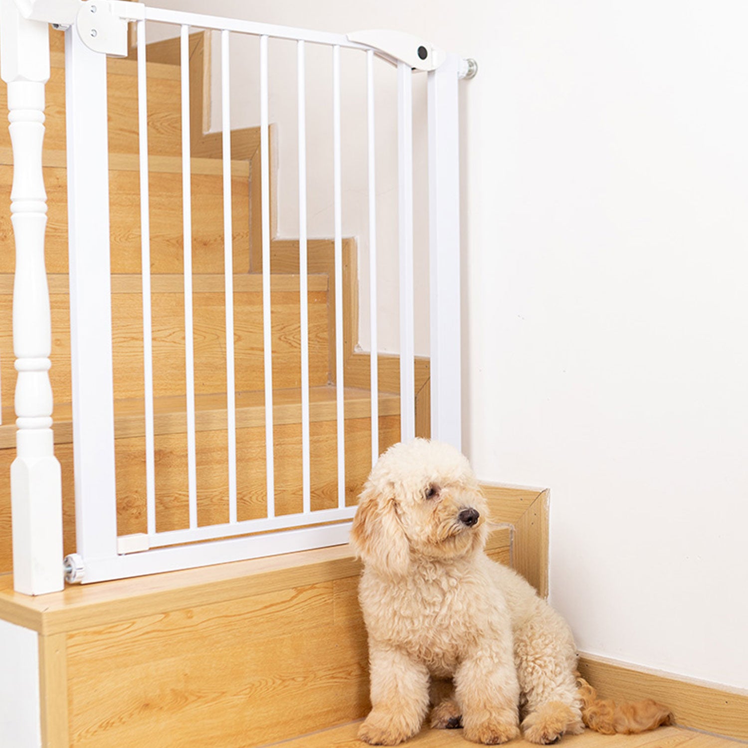Adjustable Baby Pet Child Kid Safety Security Gate Stair Barrier Door ...